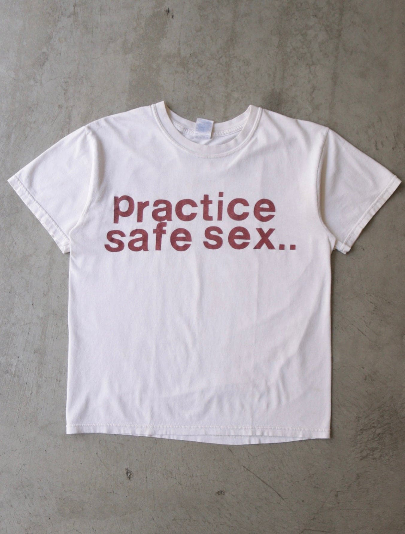 2000S PRACTICE SAFE SEX TROJAN TEE – TWO FOLD