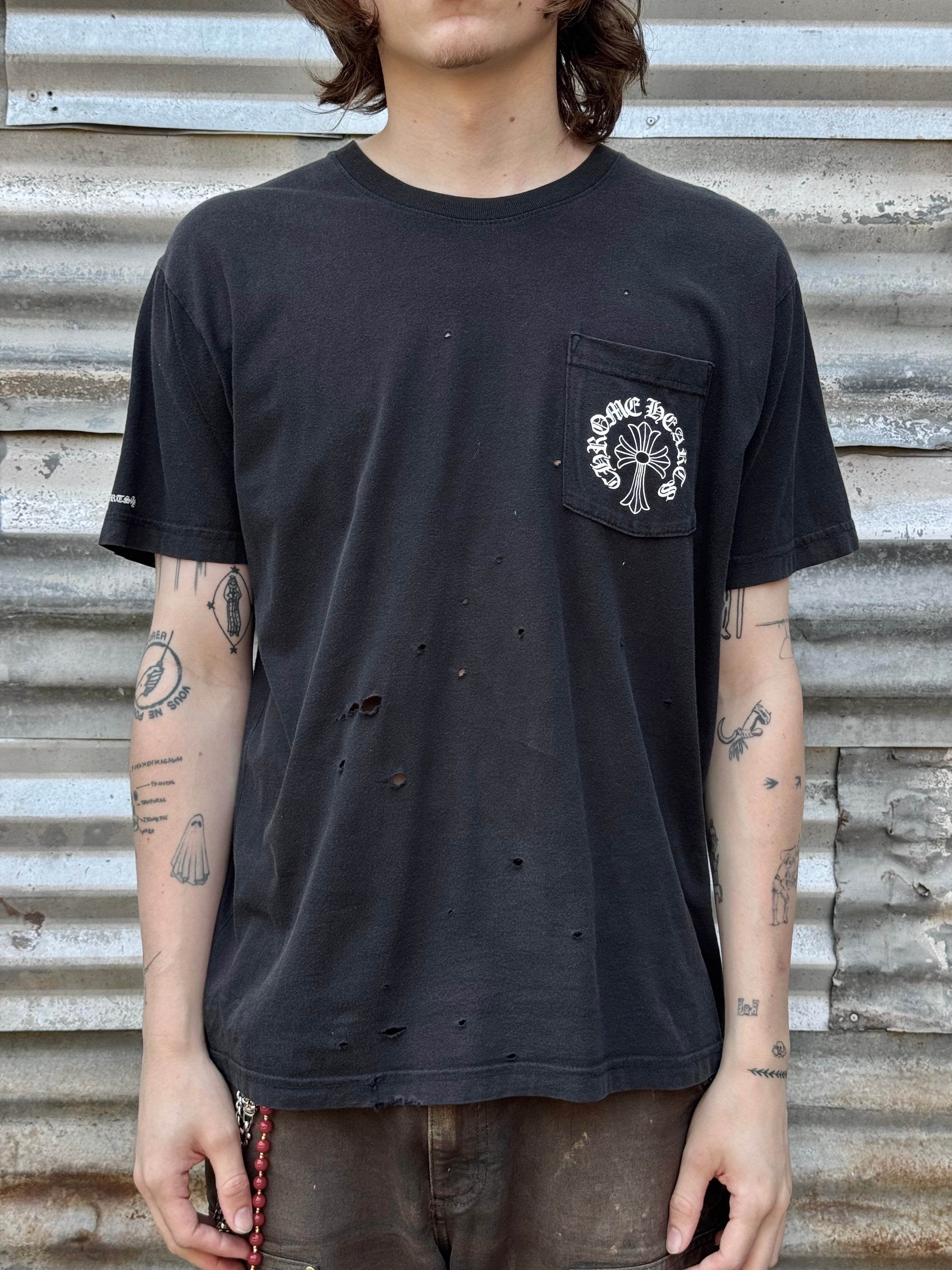 2000S CHROME HEARTS TONAL CROSS TEE – TWO FOLD