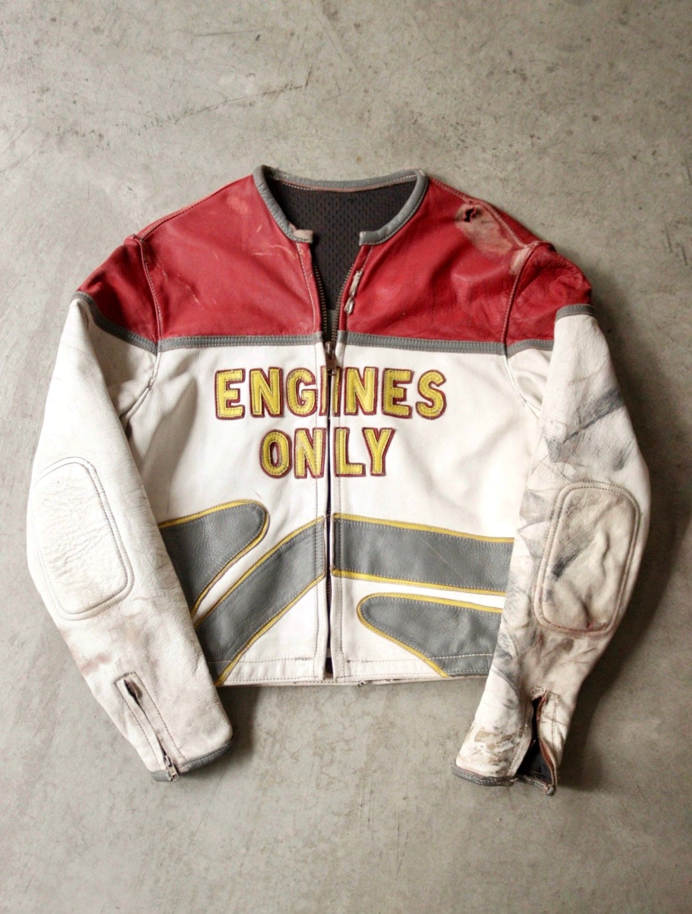 1960S 'ENGINES ONLY' MOTORCYCLE JACKET + PANTS – TWO FOLD