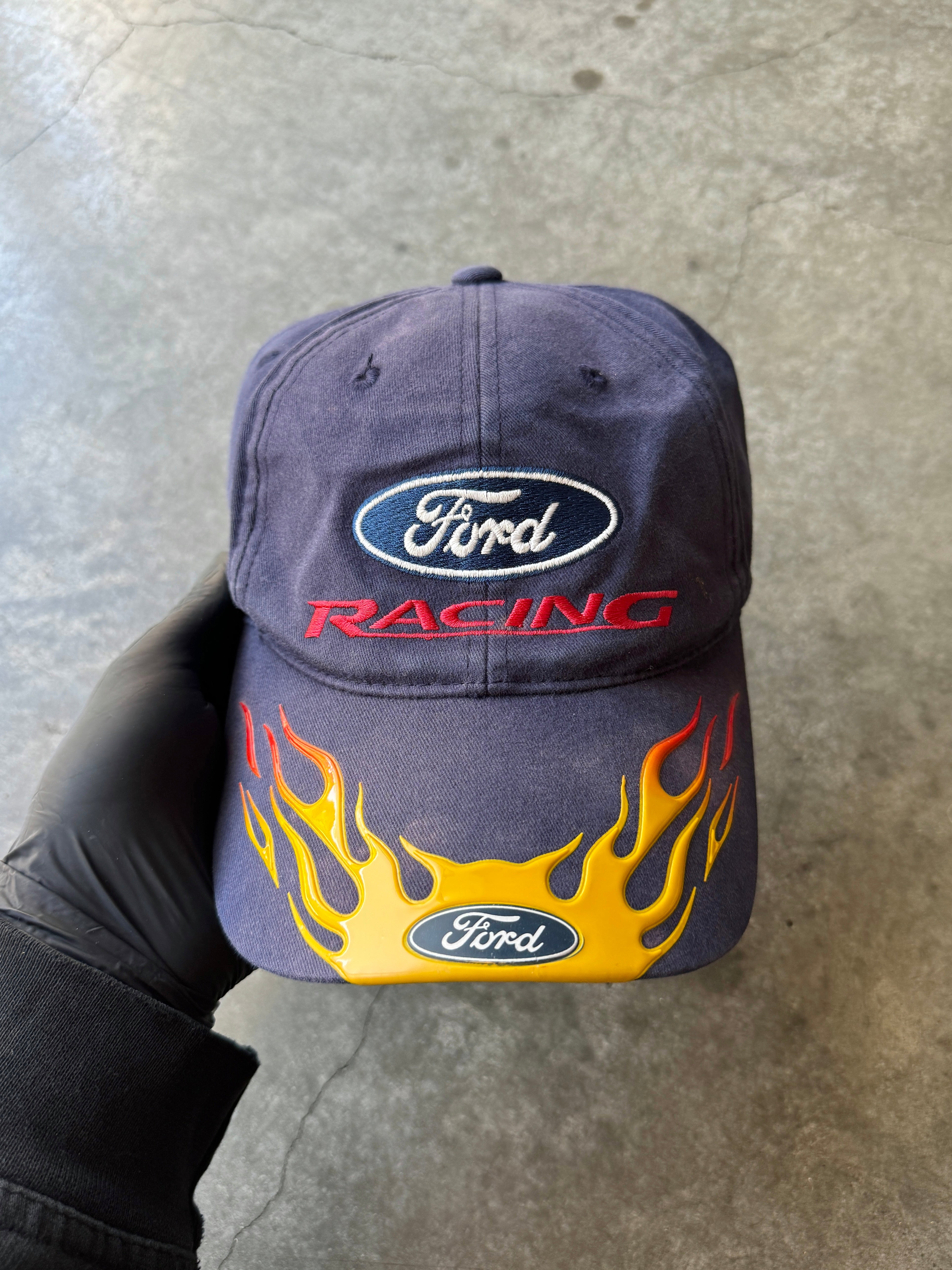 2000S FORD FLAME BRIM HAT – TWO FOLD
