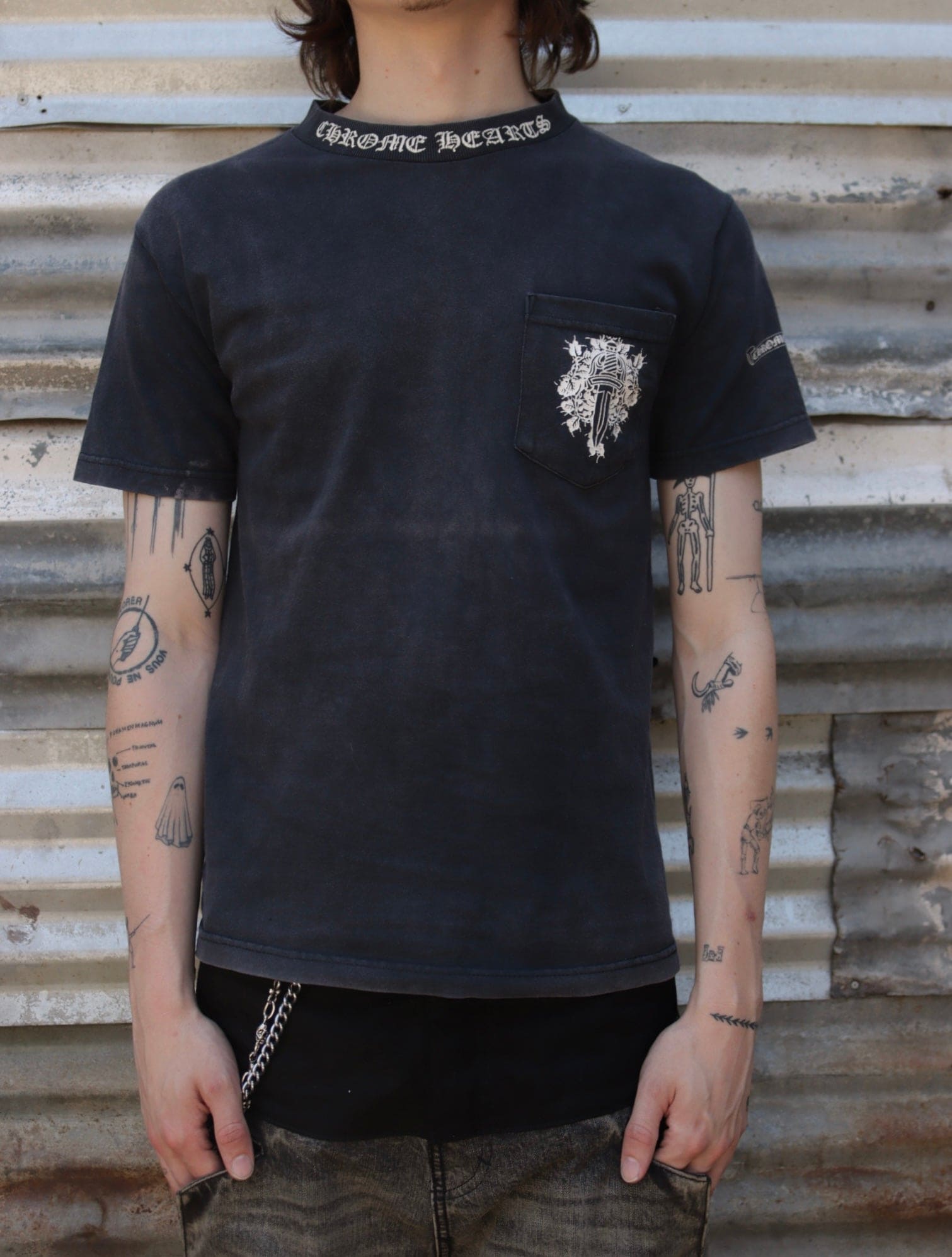 1990S CHROME HEARTS FADED DAGGER TEE – TWO FOLD