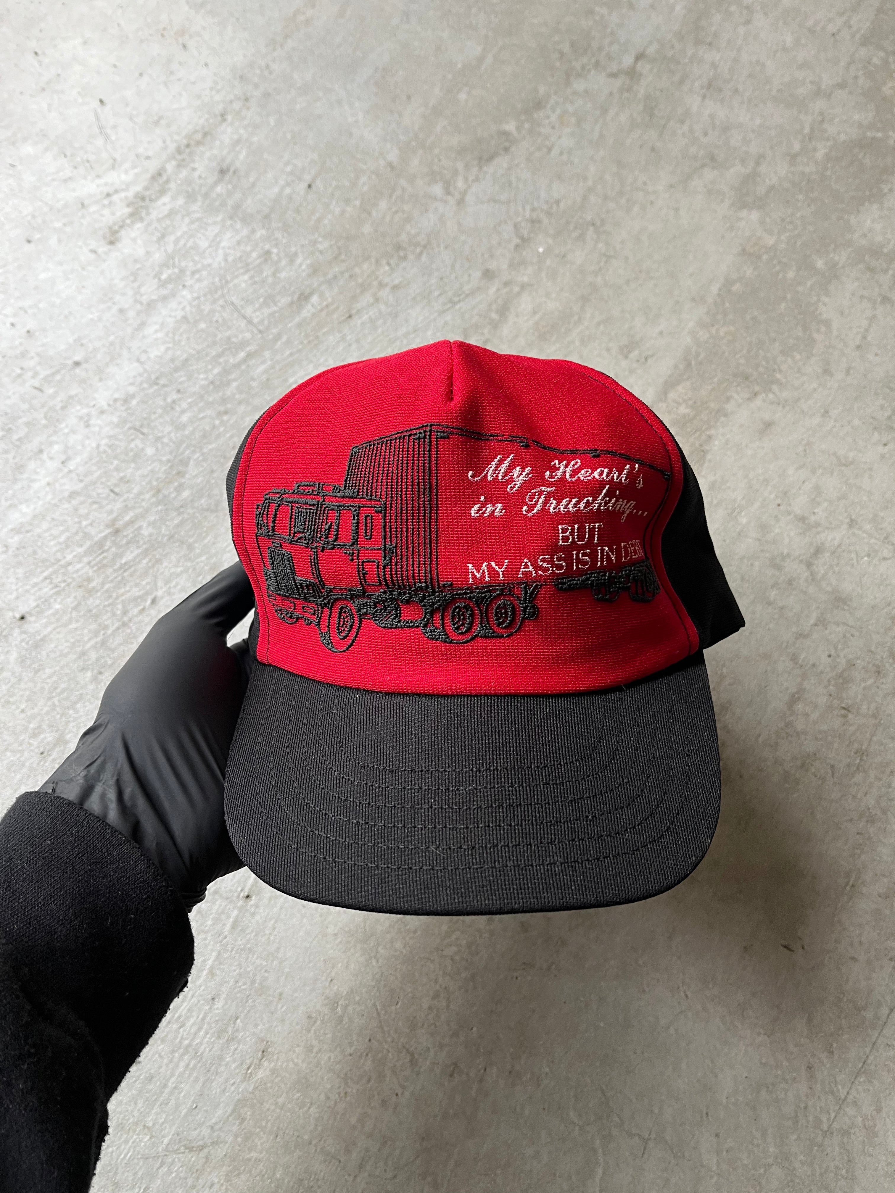 1980S IN DEBT MESH TRUCKER HAT – TWO FOLD