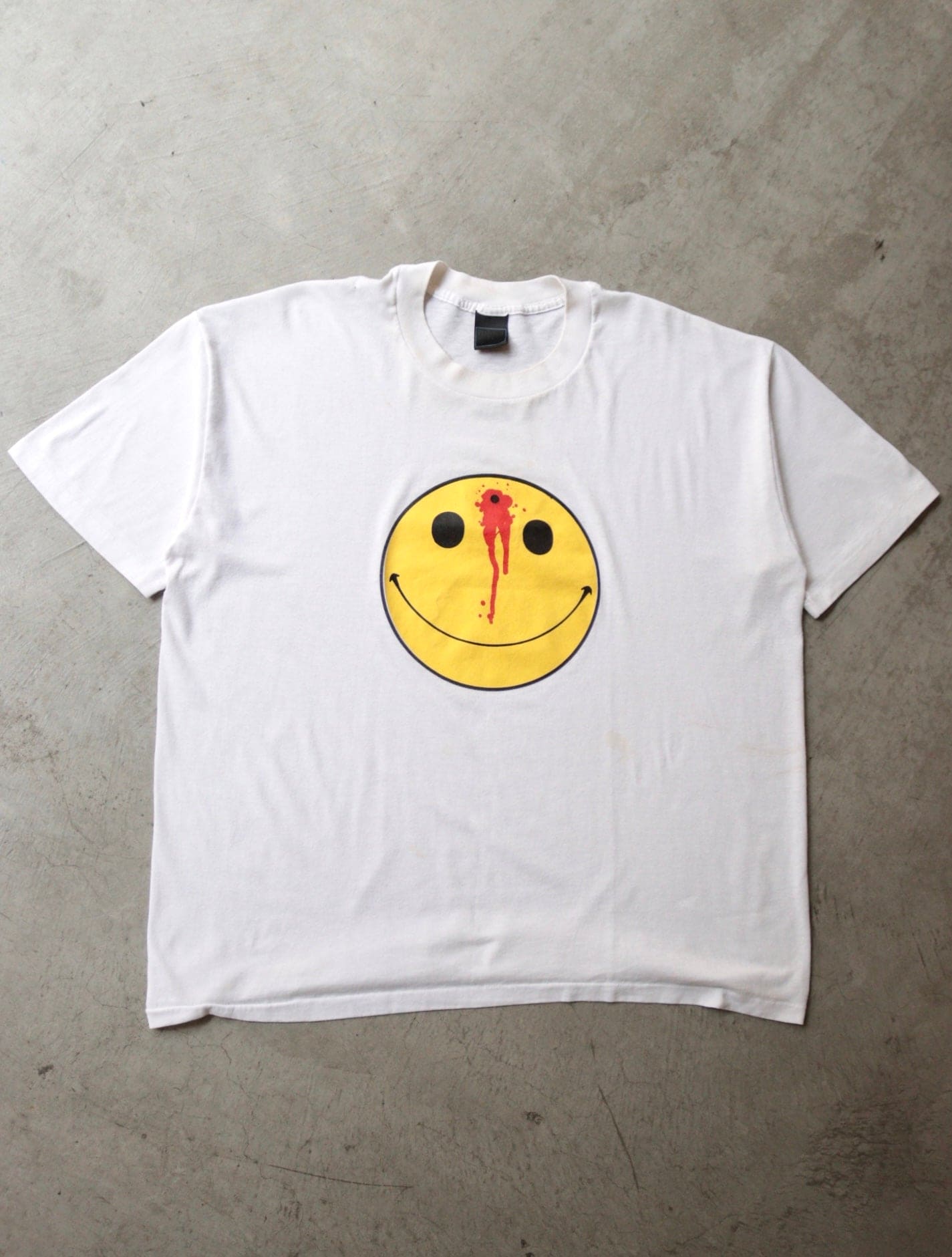 1990S GUN SHOT SMILEY FACE TEE – TWO FOLD