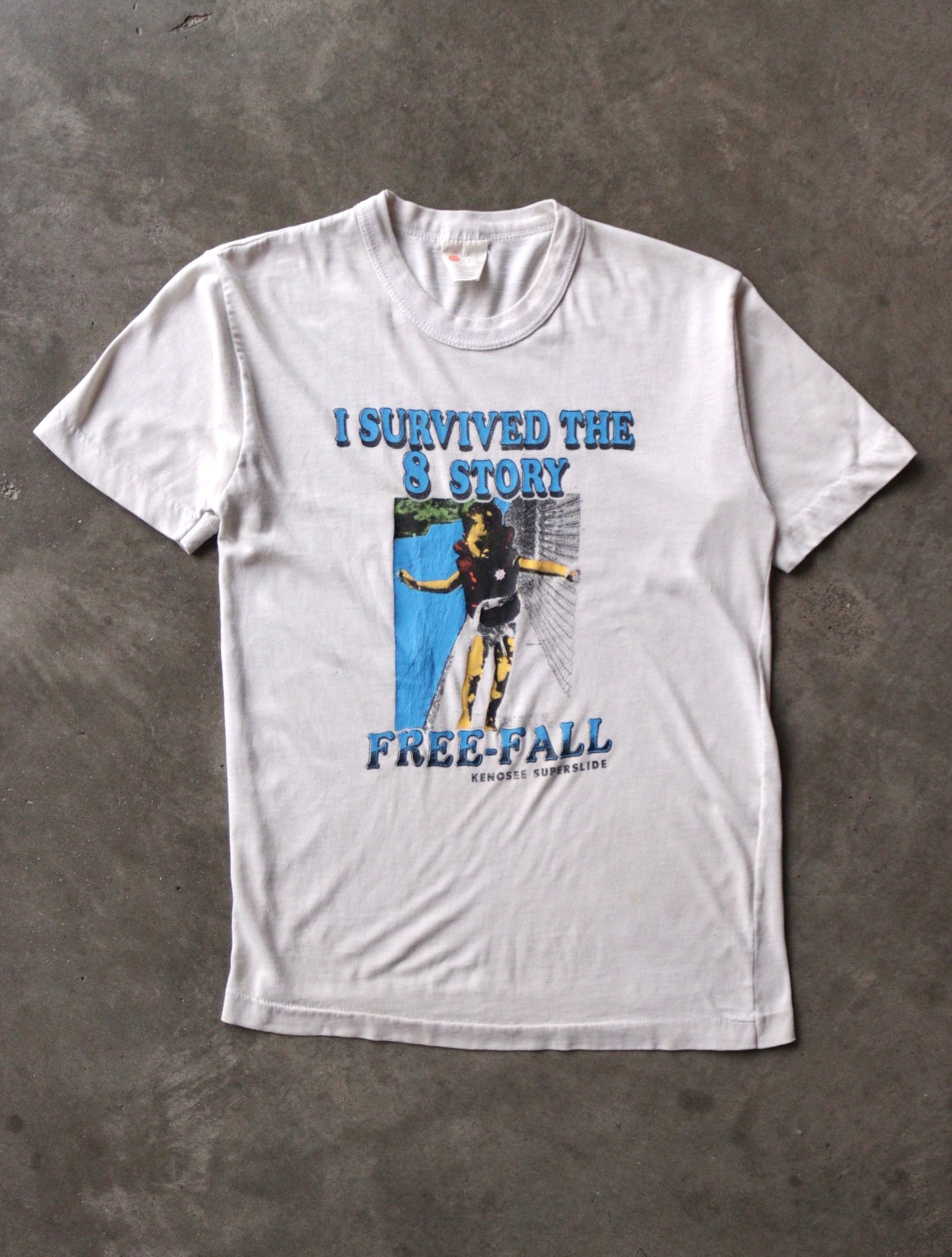 1980S I SURVIVED THE 8 STORY FREE FALL TEE – TWO FOLD